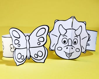 Paper Mother's Day Craft Kit, Flowers for Mum,cut Out and Coloring ...