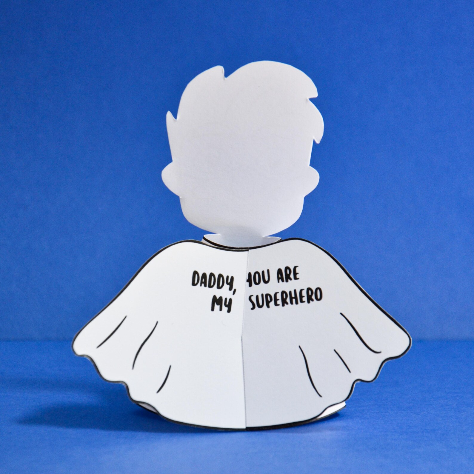 Paper Father's Day Craft Kit, Super Daddy, Cut Out and Coloring Pages ...