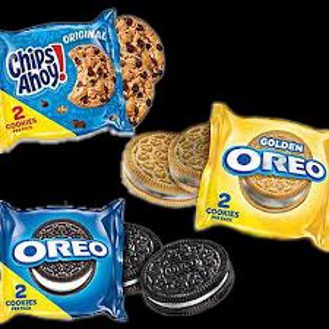 Oreo's and Chips Ahoy Cookies 4 Pack build Your Own Snack Box - Etsy