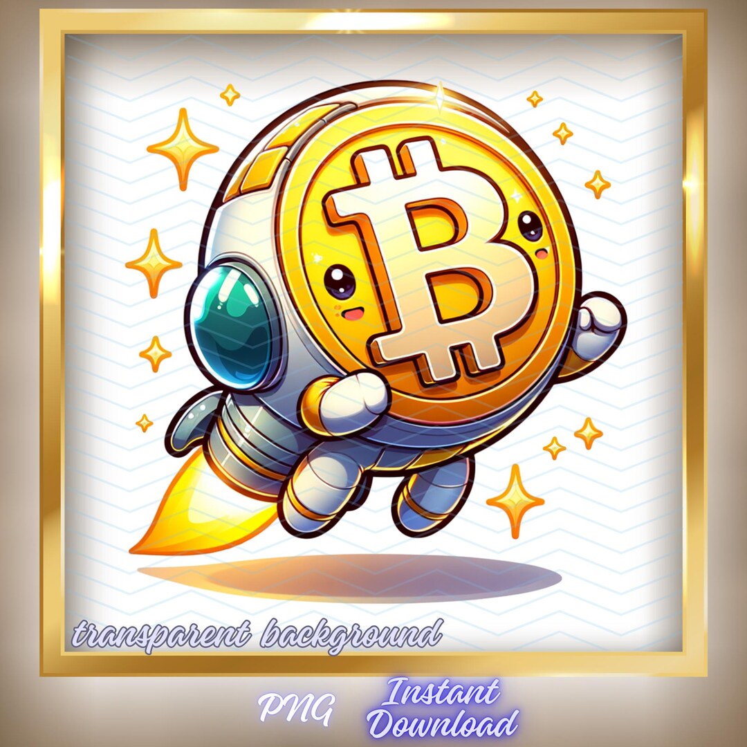 Bitcoin to the Moon PNG Printable Digital Download Funny Bitcoin Art - Etsy