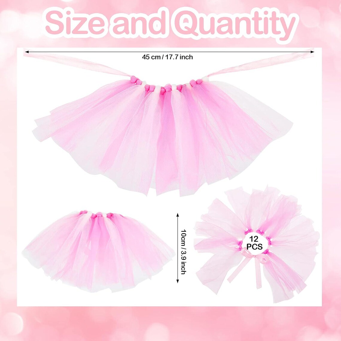 12 Pieces Mini Tutu Table Skirt Wine Bottle Cover Tutu Skirt Tulle Vase ...