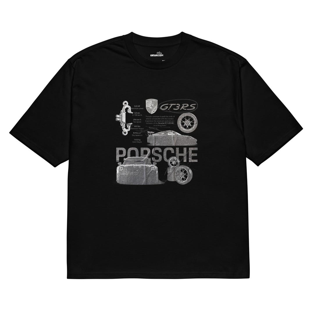 Oversized Heavyweight PORSCHE 911 GTR3 RS T-shirt Perfect Gift Idea for ...