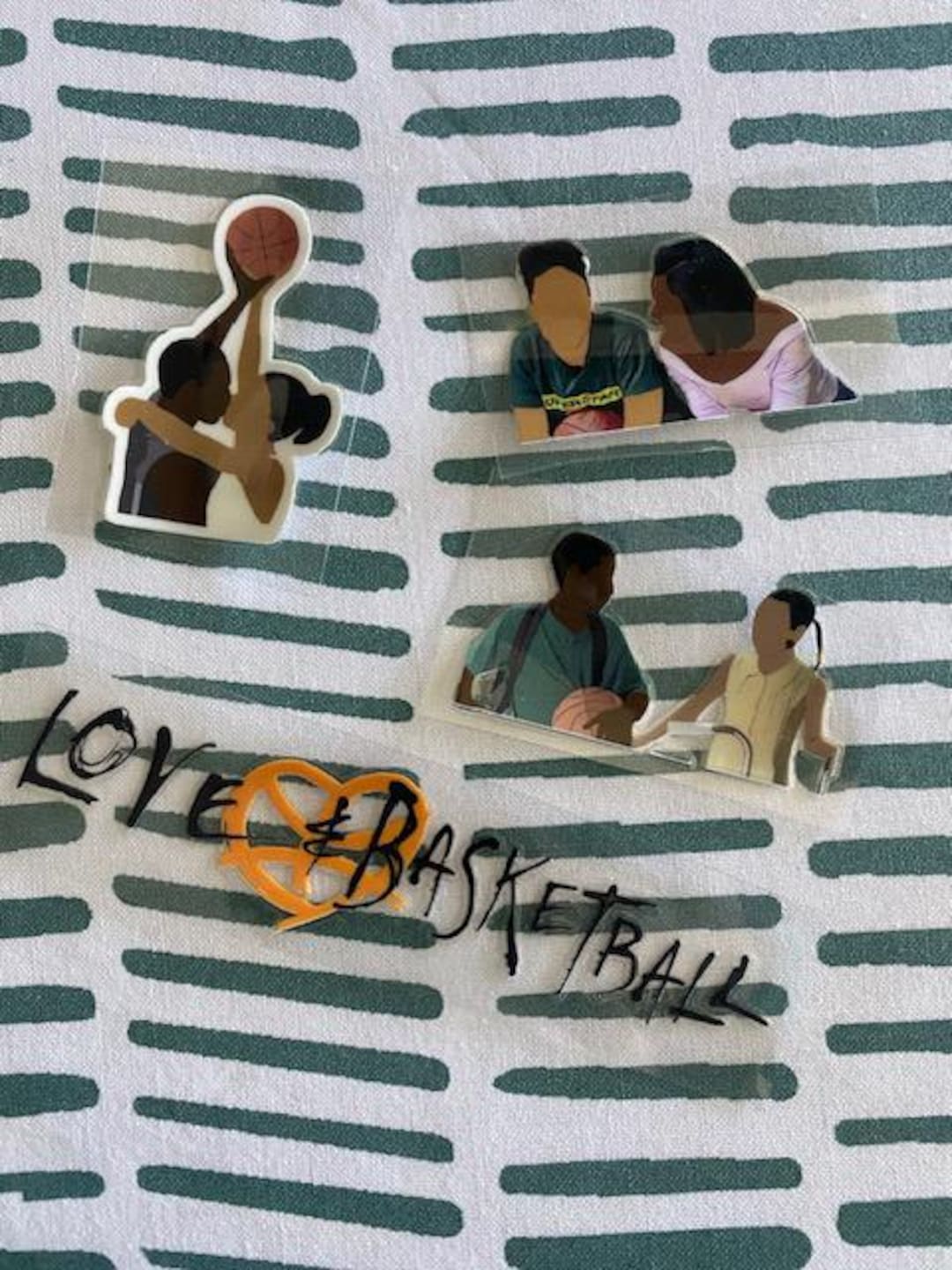 Love and Basketball Themed Sticker Collection - Etsy