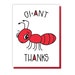 Funny Thank You Ant Letterpress Gi-ant Thanks Ant Pun - Etsy