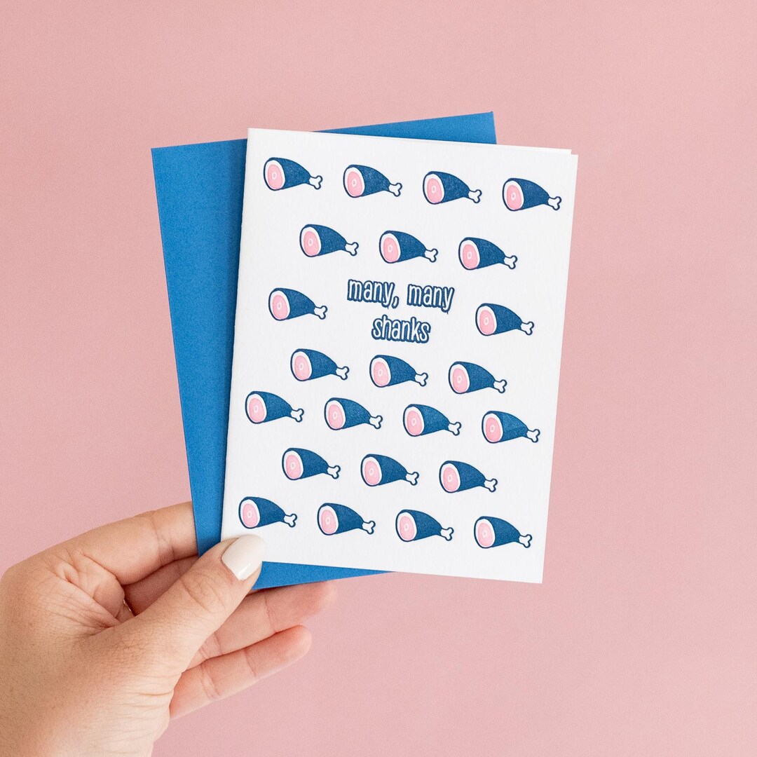 Funny Thank You - Thanks Letterpress Card - Punny Thank You Card ...