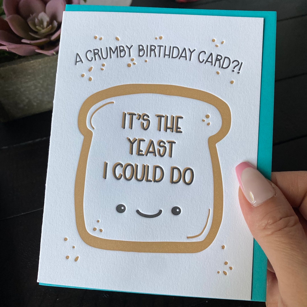 NEW Funny Crumby Birthday Card Dad Joke Cards Pun Gifts for Men Gifts ...