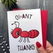 Funny Thank You Ant Letterpress Gi-ant Thanks Ant Pun - Etsy