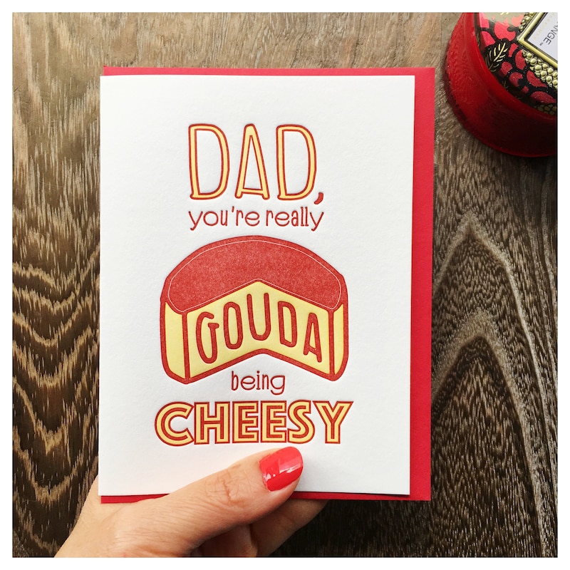 Cheese Birthday Card - Etsy