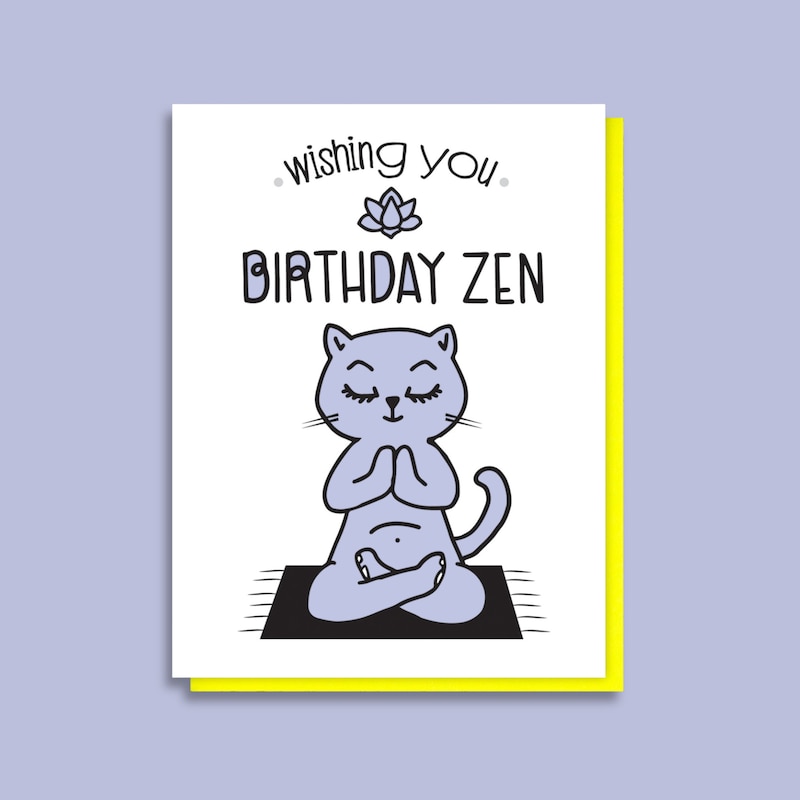 Zen Birthday Card - Etsy