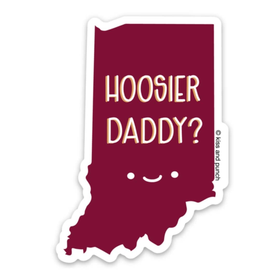 Funny Indiana State Sticker - Bullet Journal - Funny Deco Vinyl ...