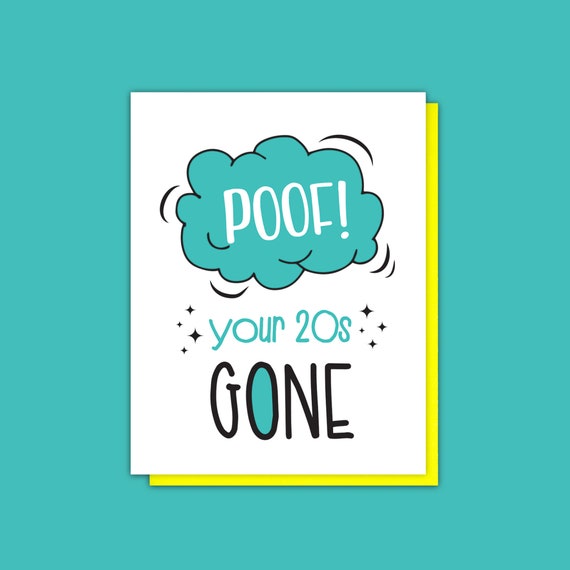Milestone Memes 30th 40th 50th Letterpress Birthday Card Funny