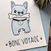 Funny Letterpress Goodbye Card - Punny Bone Voyage Card - Co-worker ...