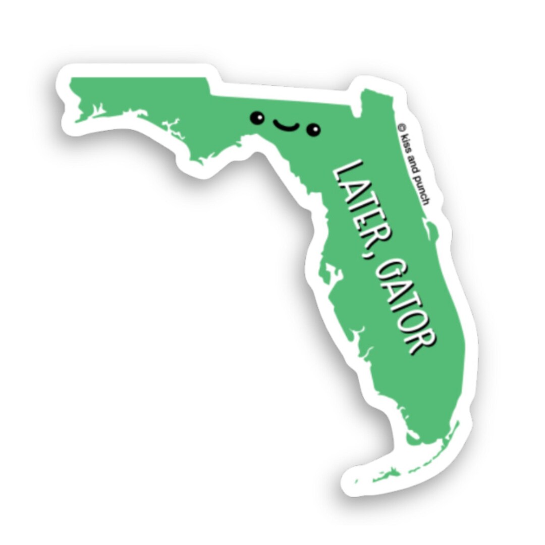 NEW* Funny Florida State Sticker - Cute Later Gator - Bullet Journal ...