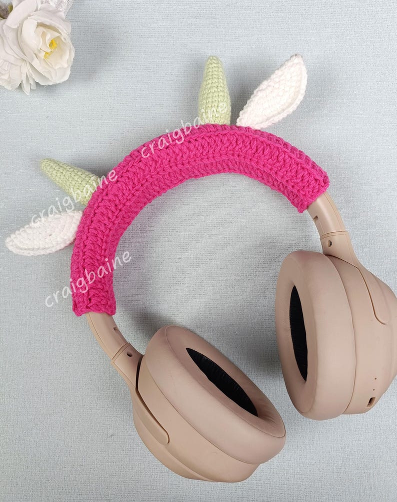 Cute Crochet Little Lamb Horns With Ears Headphone Cover, for Sony XM4 ...