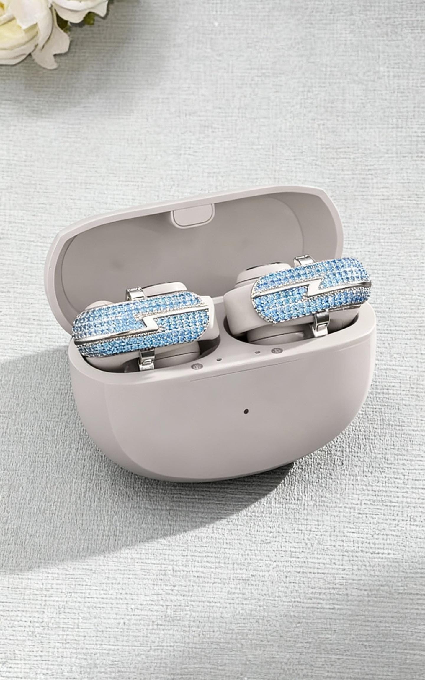 Sparkly Lightning Diamond Bose Ultra Earbud Accessories, Earbud Charm ...