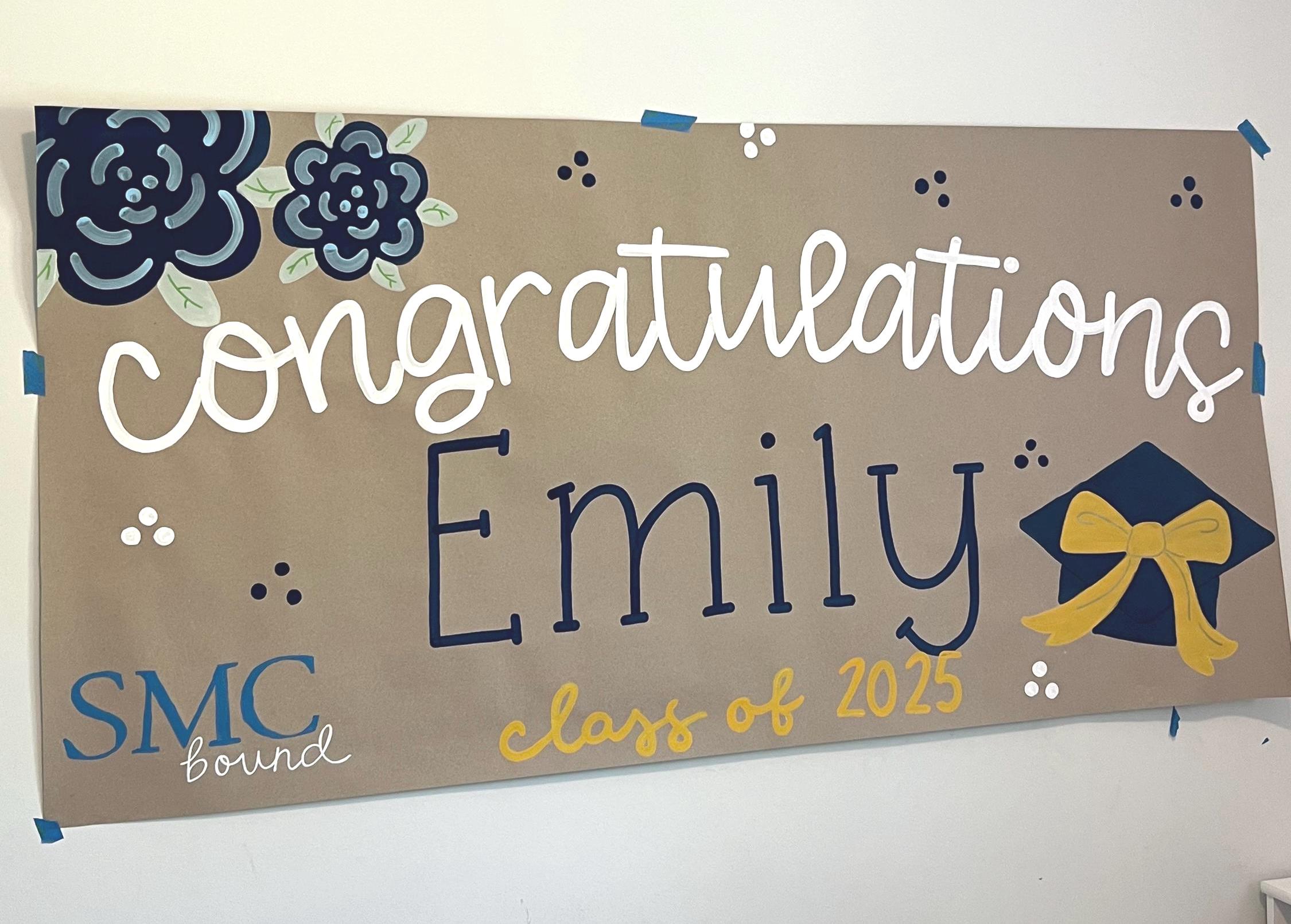 Graduation| Graduation Party Decor | Painted Banner | Hand Painted ...