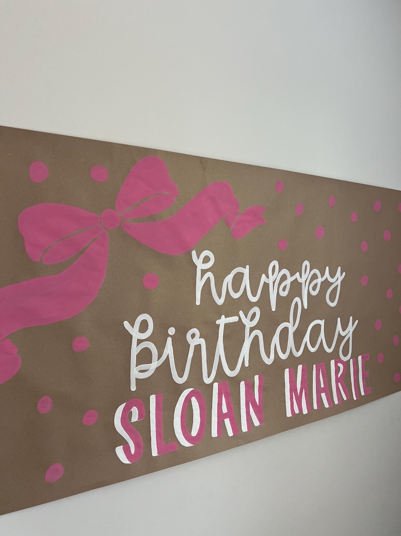 Hand Painted Custom Party Banner, Hand Painted Banner, Hand Painted ...