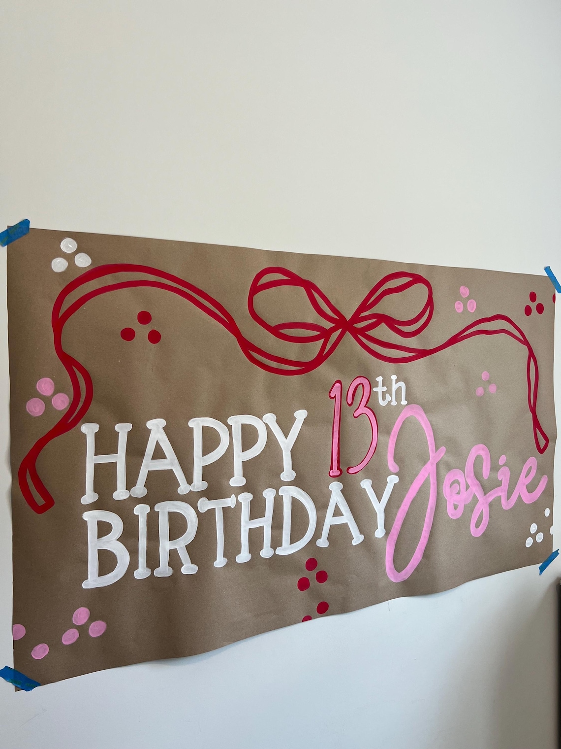 Birthday Banner | Custom Banner | Painted Banner - Etsy