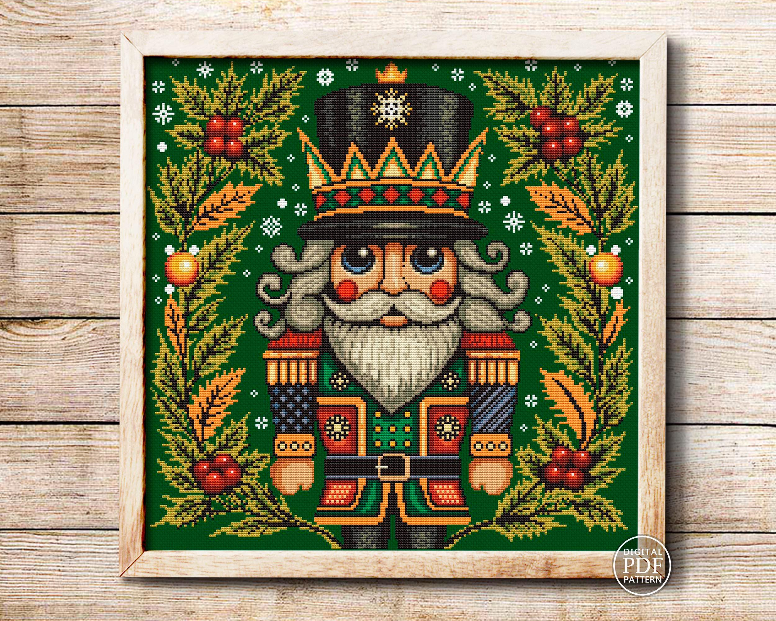 Nutcracker Cross Stitch Pattern PDF Christmas Decoration Winter Cross ...