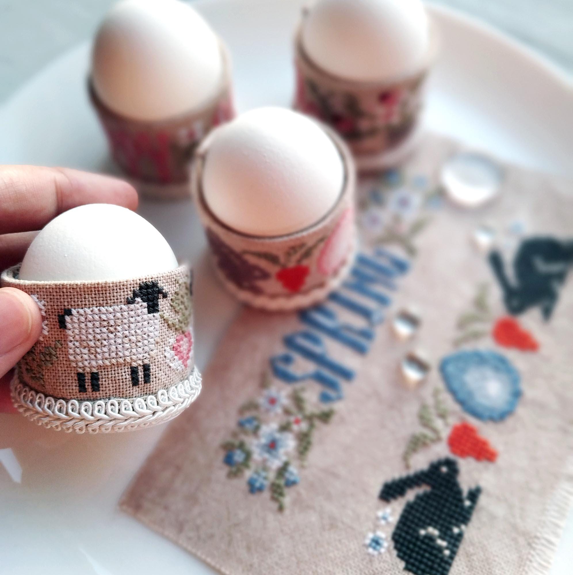 Easter Egg Decor Tutorial PDF Easter Cross Stitch Chart Easter Lambs ...