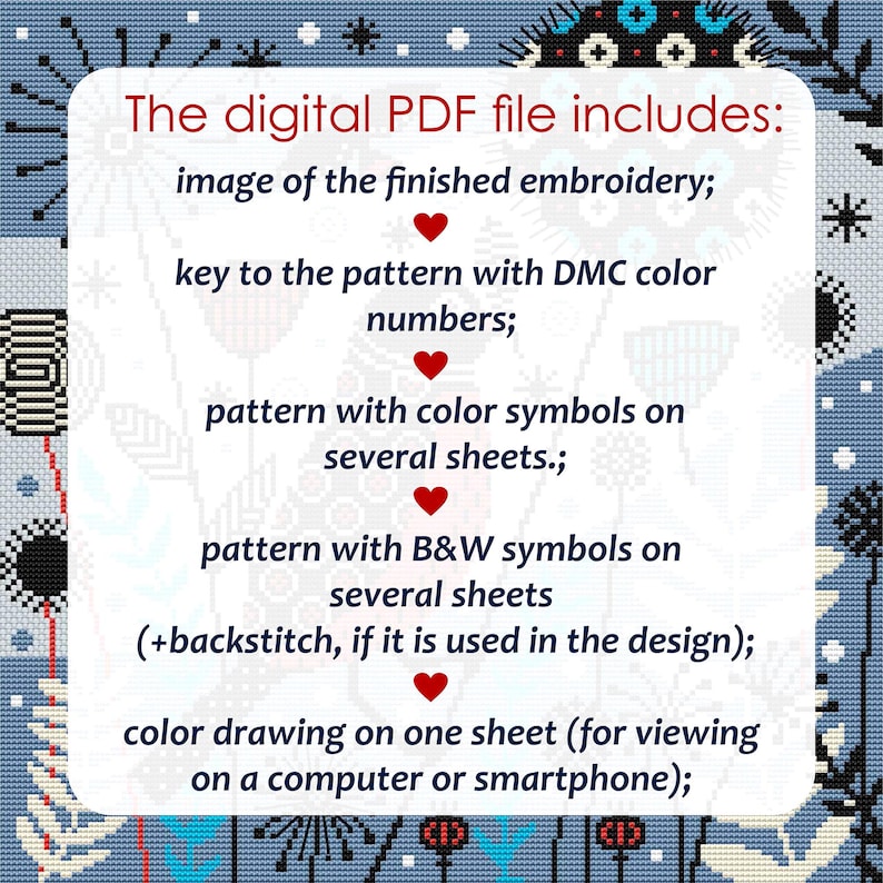 Village Cross Stitch Pattern PDF Whimsical Town Folk Art Colorful Houses Cross Stitch Chart ...