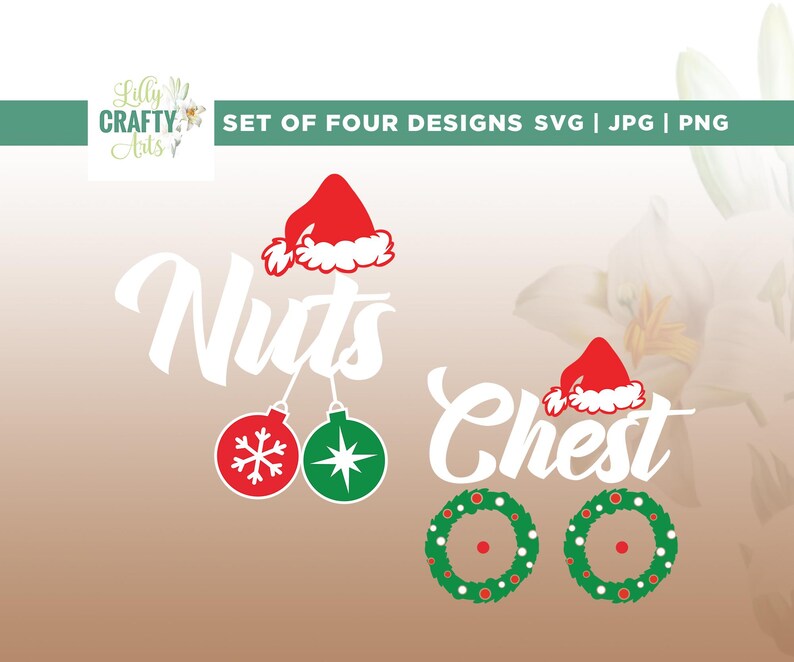 Chest Nuts Svg, Cricut, Sublimation, Nuts Svg, Couples Ugly Christmas ...