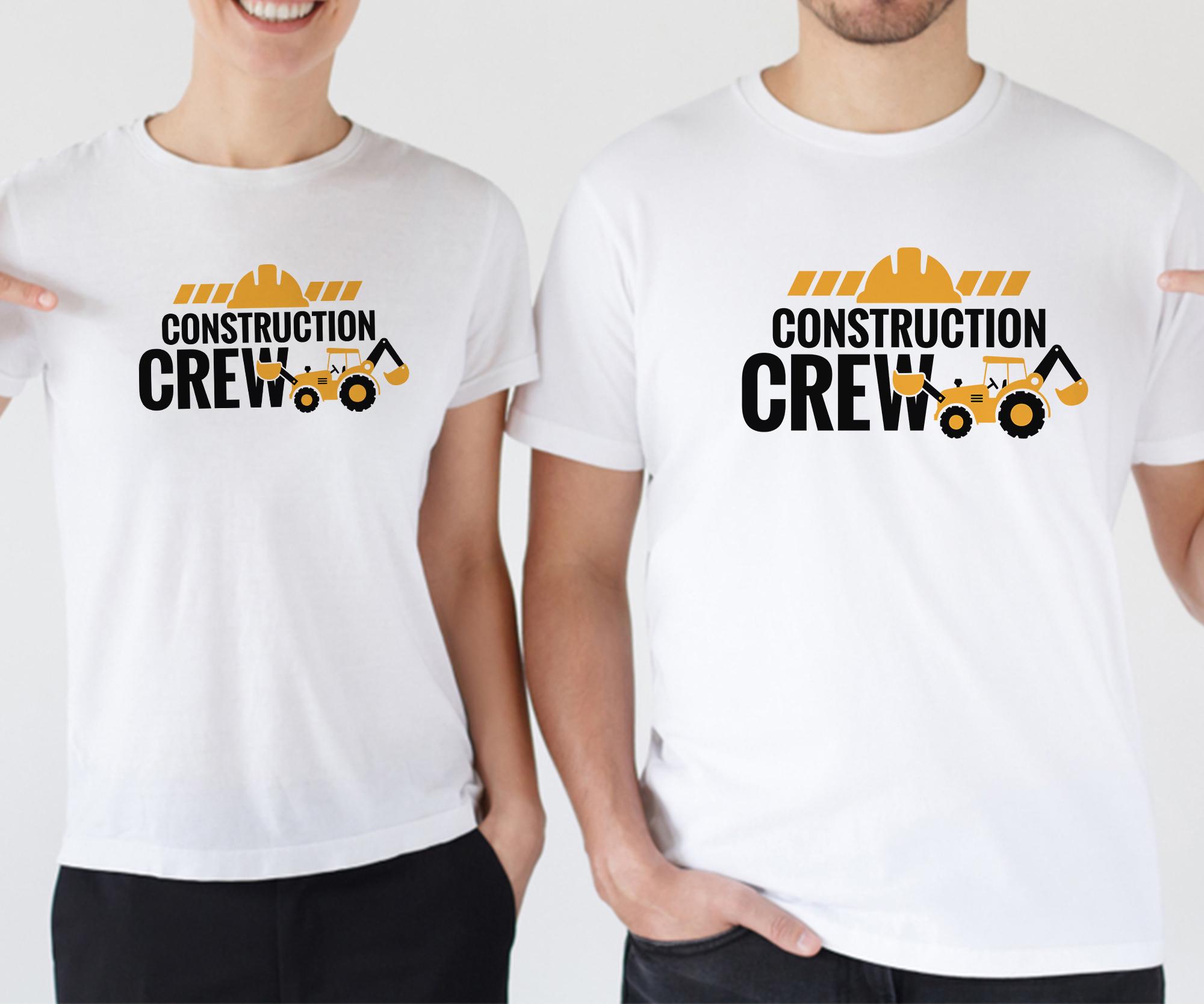 Construction Crew Birthday SVG, Truck Excavator Iron on (digital ...