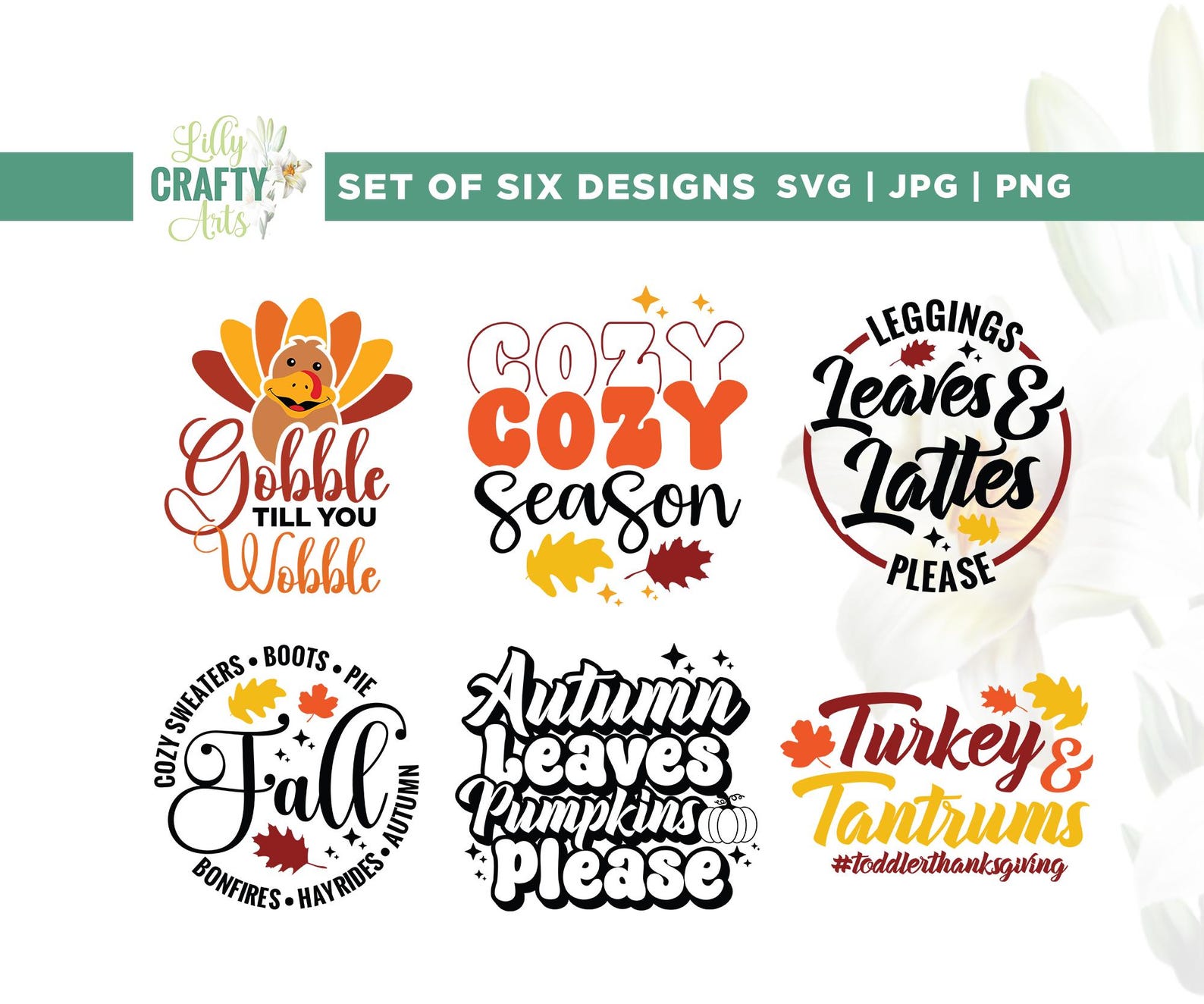 Thanksgiving Svg Bundle, Cricut, Png, Svg, Sublimation, Fall Svg ...