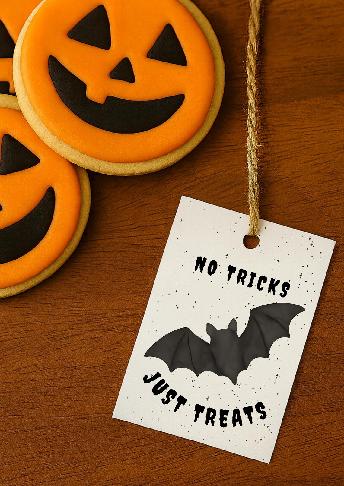 Printable Halloween Gift Tags - No Tricks Just Treats - Boo-tiful Trick ...