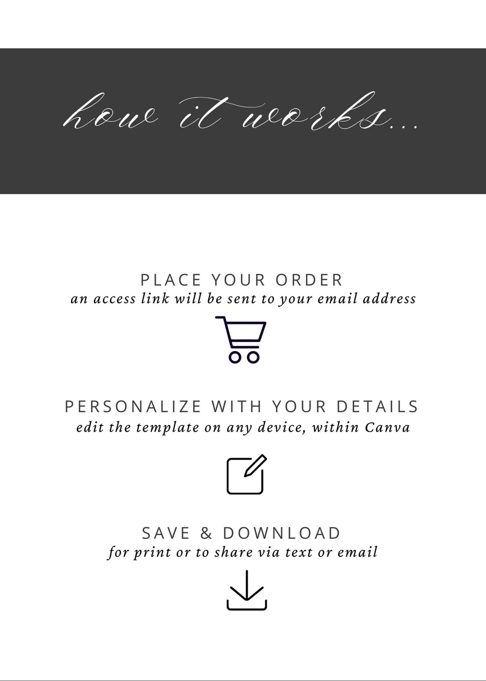 Minimal Save the Date Template, Save the Date With Photo, Editable Save ...