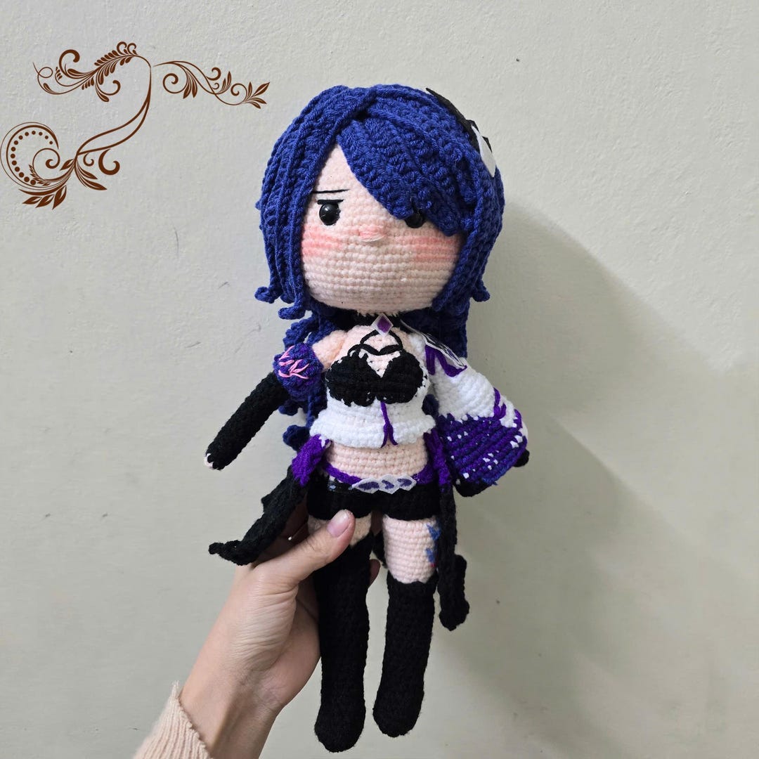 Fanmade Honkai Star Rail Amigurumi - Acheron Crochet Doll Amigurumi ...