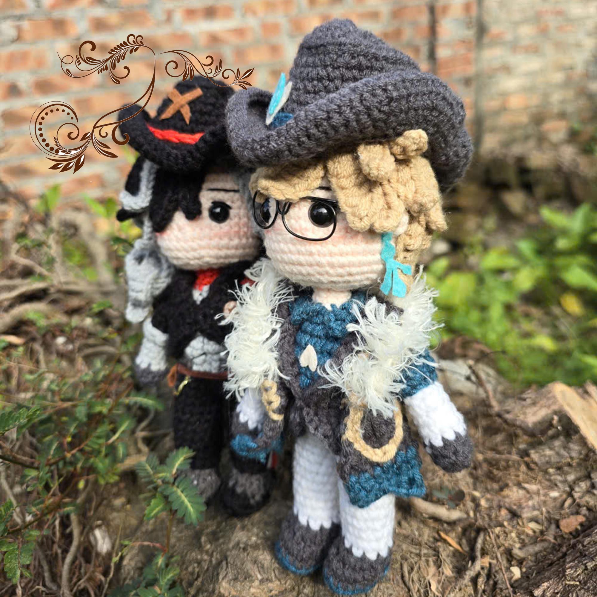 Fanmade Honkai Star Rail Amigurumi - Boothill, Aventurine Crochet Doll ...
