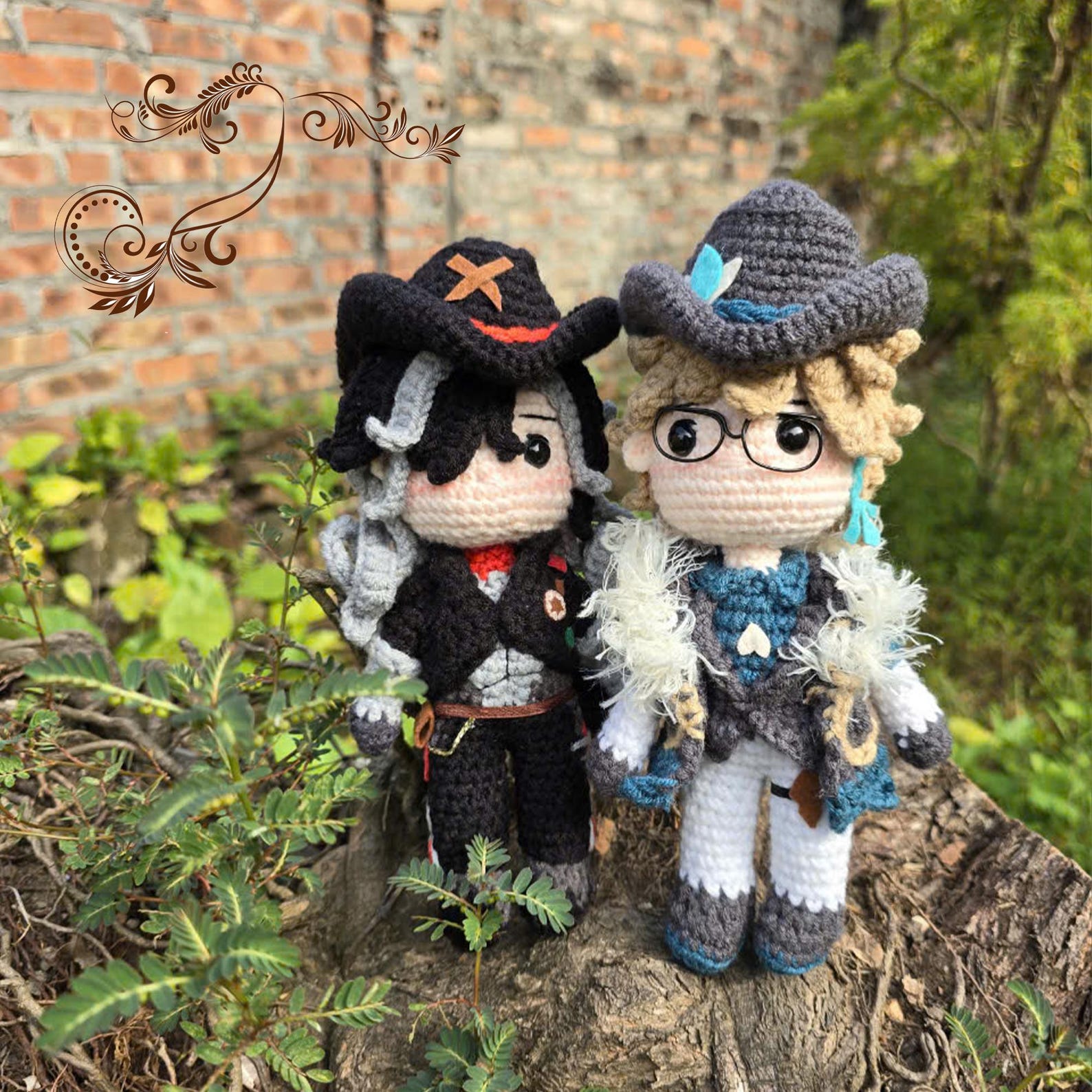 Fanmade Honkai Star Rail Amigurumi - Boothill, Aventurine Crochet Doll ...