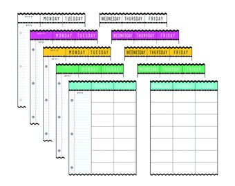 5 Period Teacher Planner | Etsy