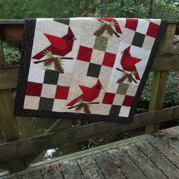 Cardinal Quilt Pattern - Etsy