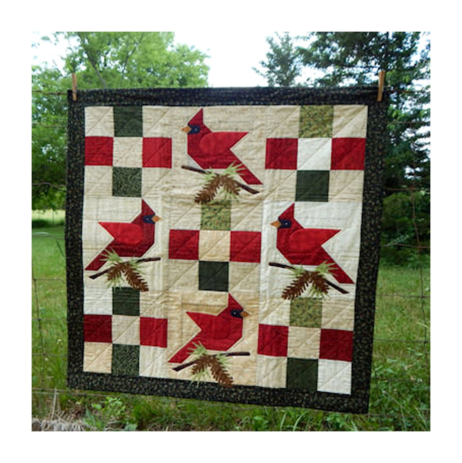 PDF Winter's Song Cardinal Instant Digital Download Quilt - Etsy