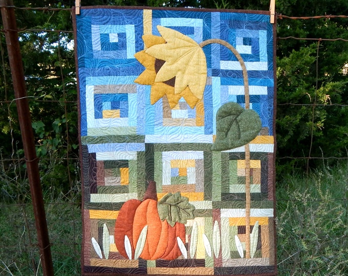 Autumn Nights Fall Leaves Panel Quilt - Etsy