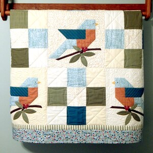 PDF Summer's Song Bluebird Instant Digital Download 43" X 43" Quilt ...
