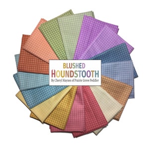 One Yard Cut of Ivory Blushed Houndstooth 100% Cotton Quilt Fabric #7564-73 - Etsy