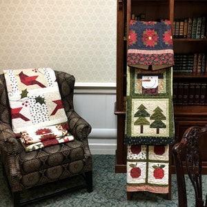 PDF Winterberry Cardinals 54" X 54" Instant Digital Download Quilt ...