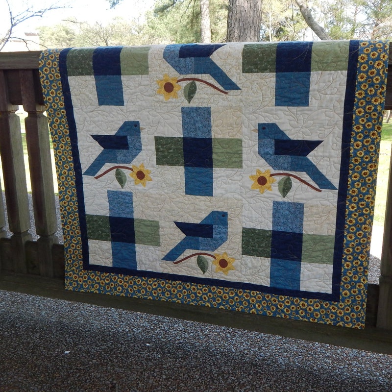 Bird Quilt - Etsy