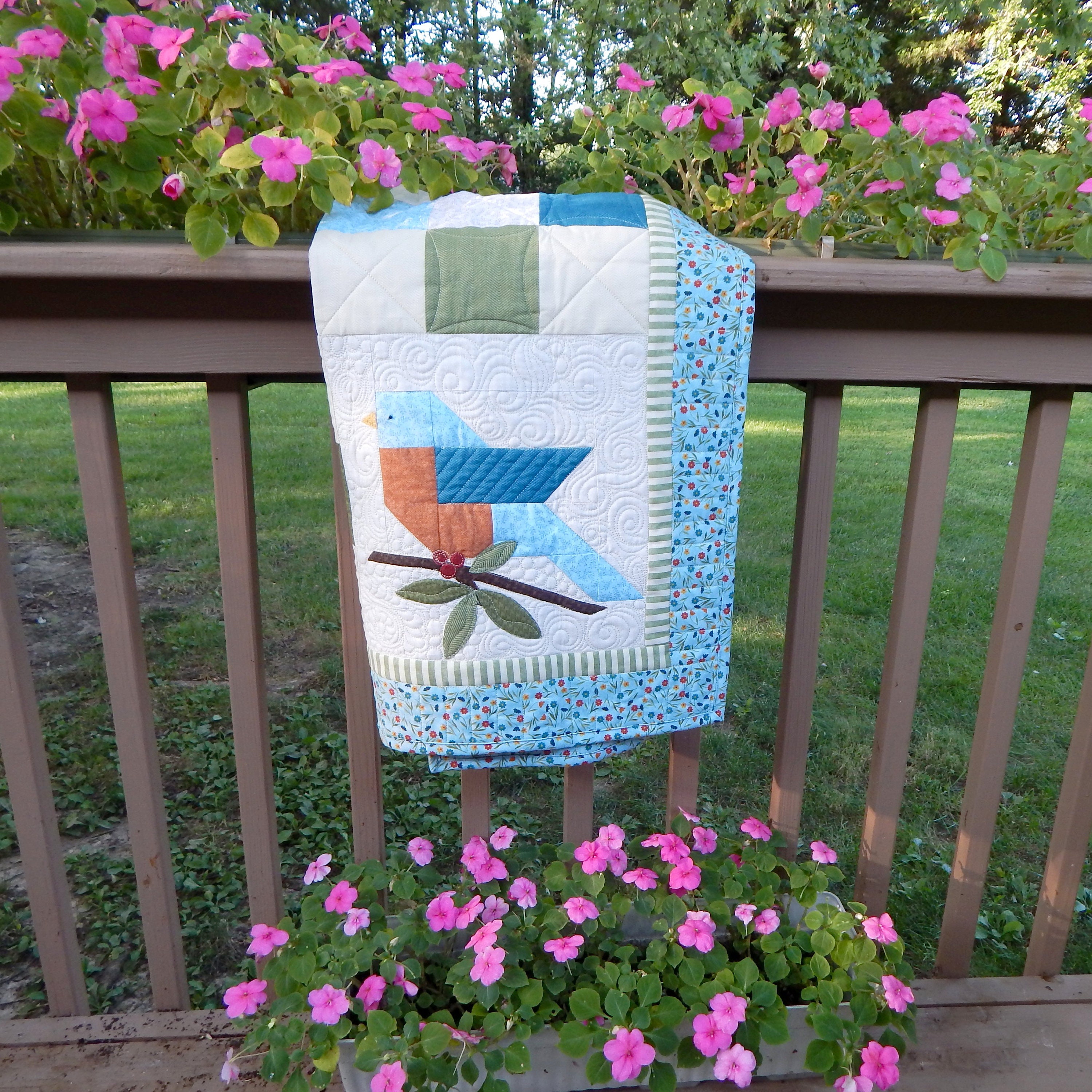 PDF Summer's Song Bluebird Instant Digital Download 43" X 43" Quilt ...