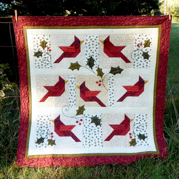 Cardinal Quilt Pattern - Etsy