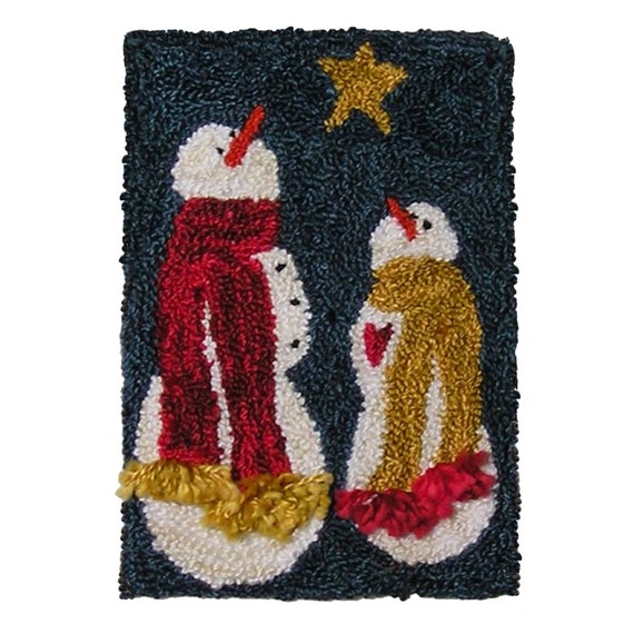 Oh Starry Night Punch Needle Pattern With Pre-printed Weavers - Etsy