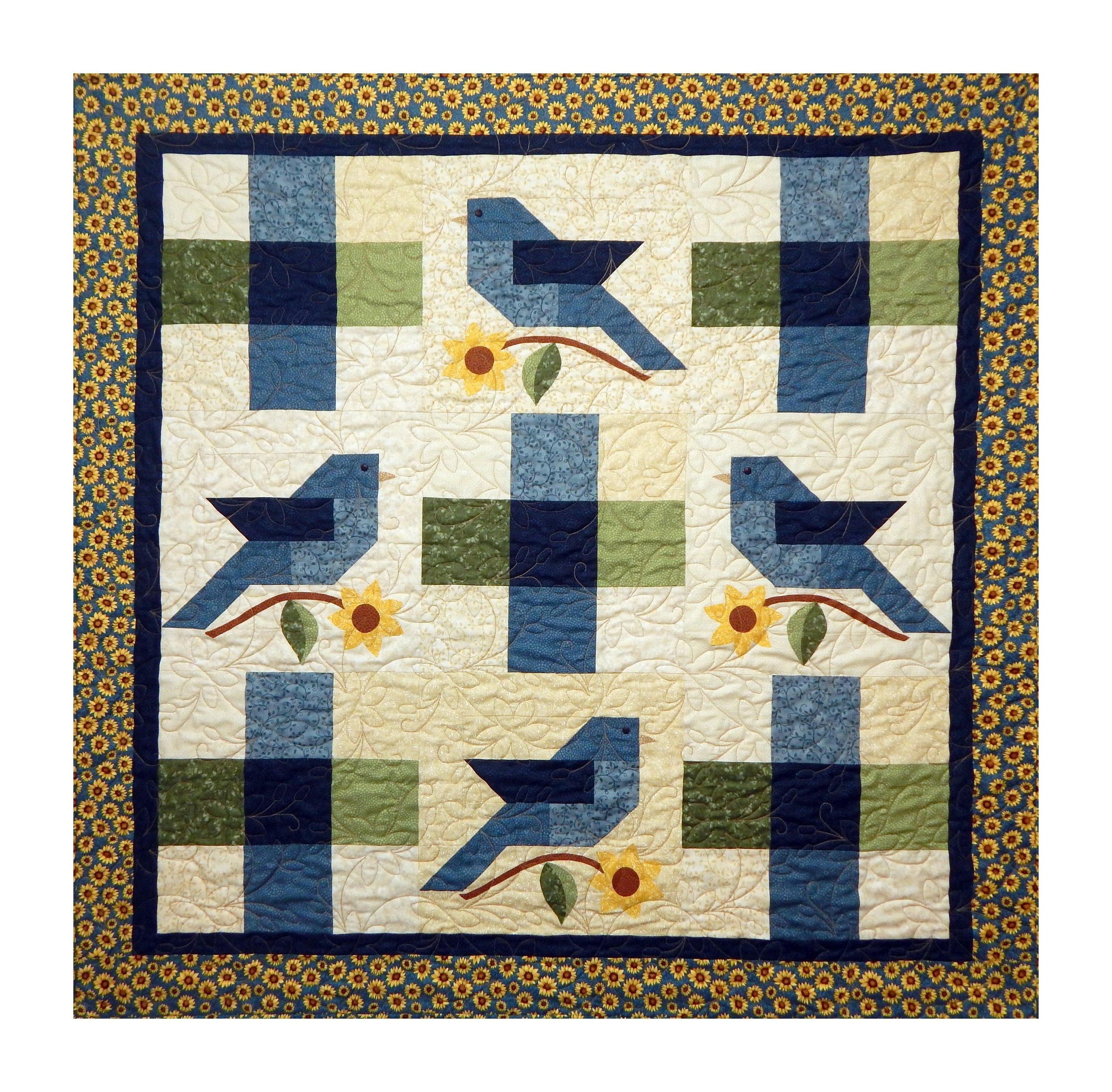 PDF Indigo Song Bird Quilt Instant Digital Download Pattern - Etsy