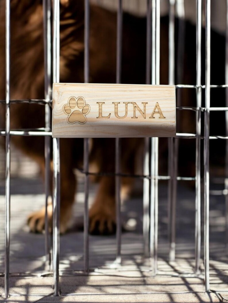 Pet Tag, Cage Tag, Pet Parents, Animal Sign, Personalised Sign, Sign ...