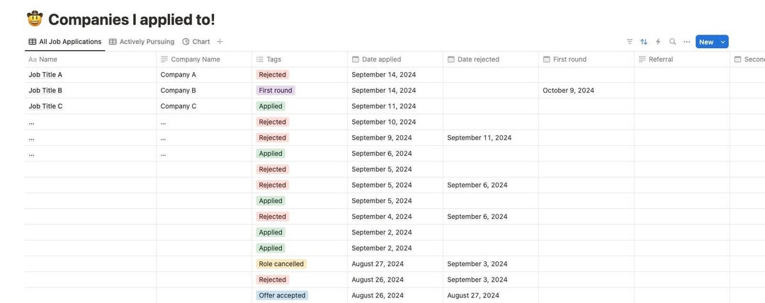 Job Application Tracker Notion Template | Job Hunt | Internship Application Tracker - Etsy