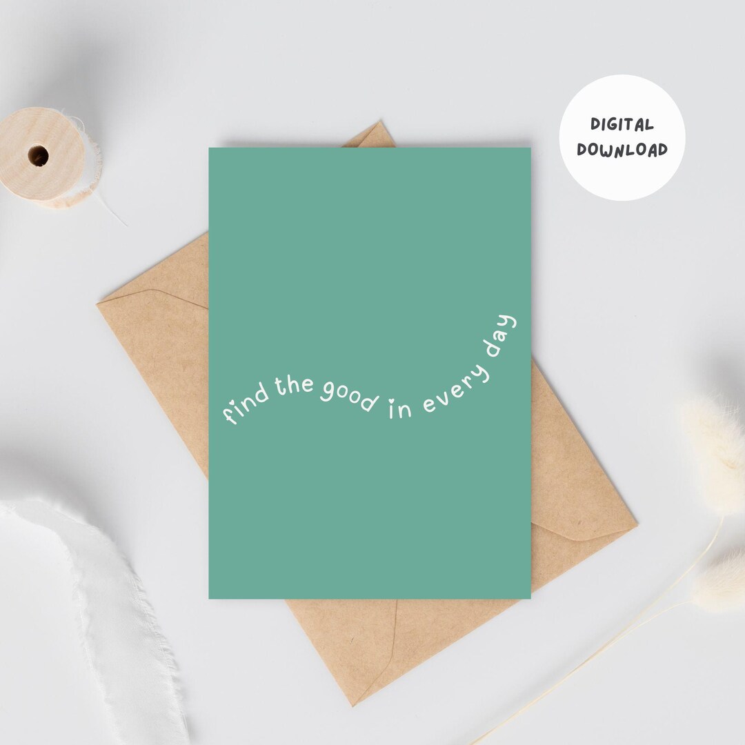Printable Motivational Card | Digital Download | Thinking of You ...