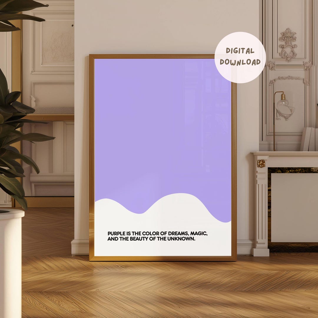 Purple Quote Print: Dream Magic, Pantone Wall Art (digital Download) - Etsy