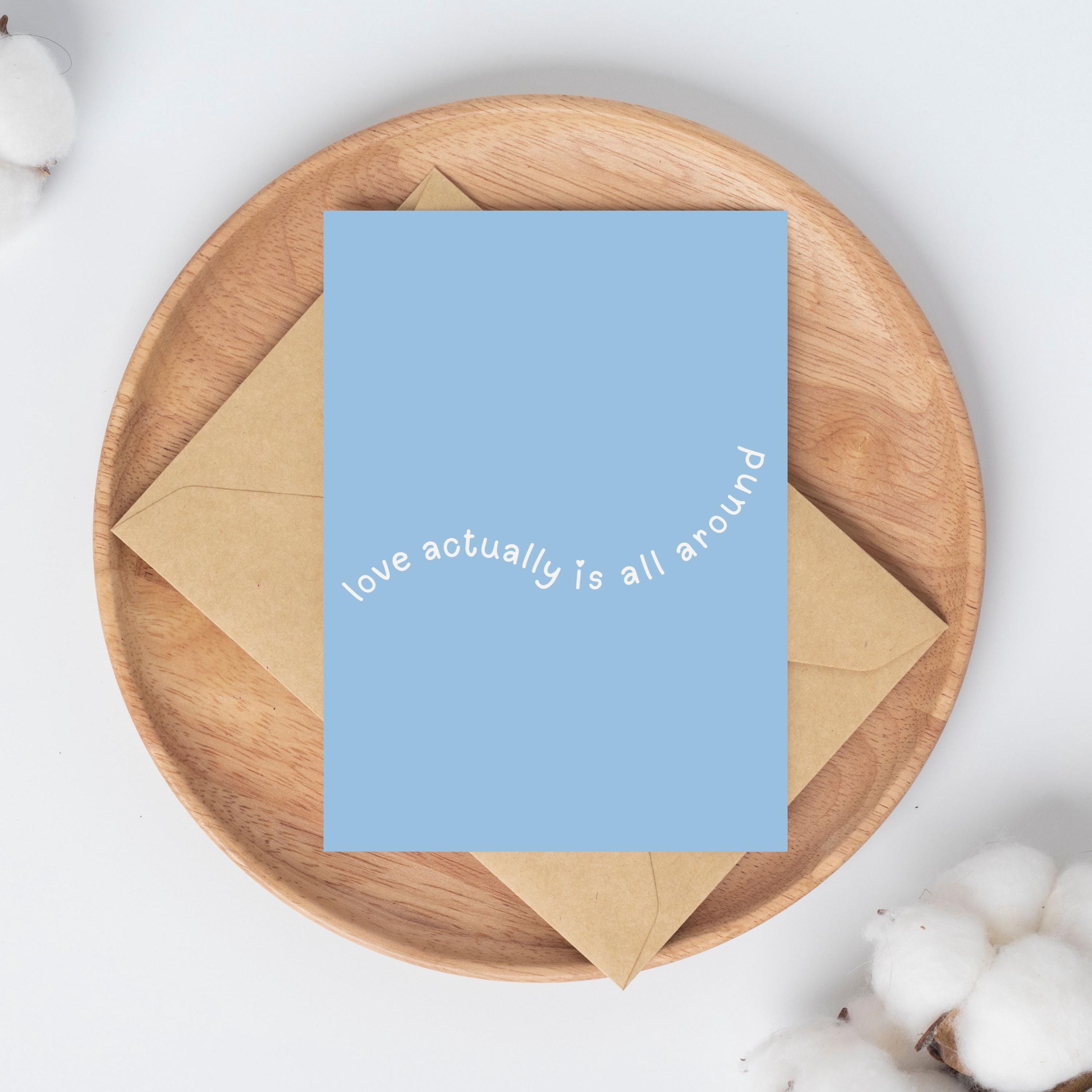 Printable Love Actually is All Around Card | Digital Download ...
